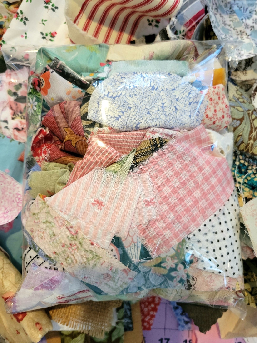 Cotton Fabric Scraps, Snippets, Pieces GREAT for Clusters, Snippets ...