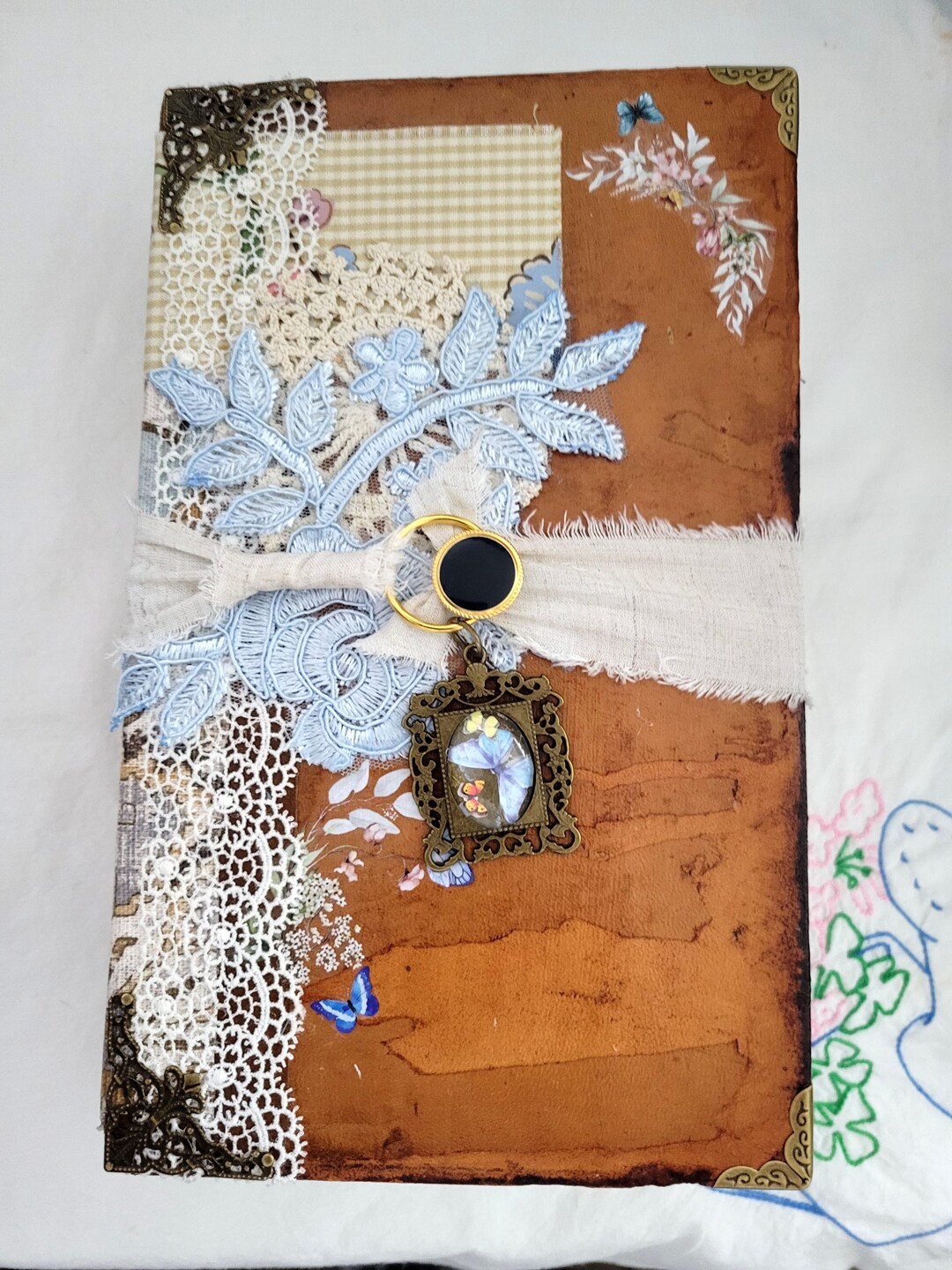 Old 1846 Hard Cover Junk Journal - Etsy