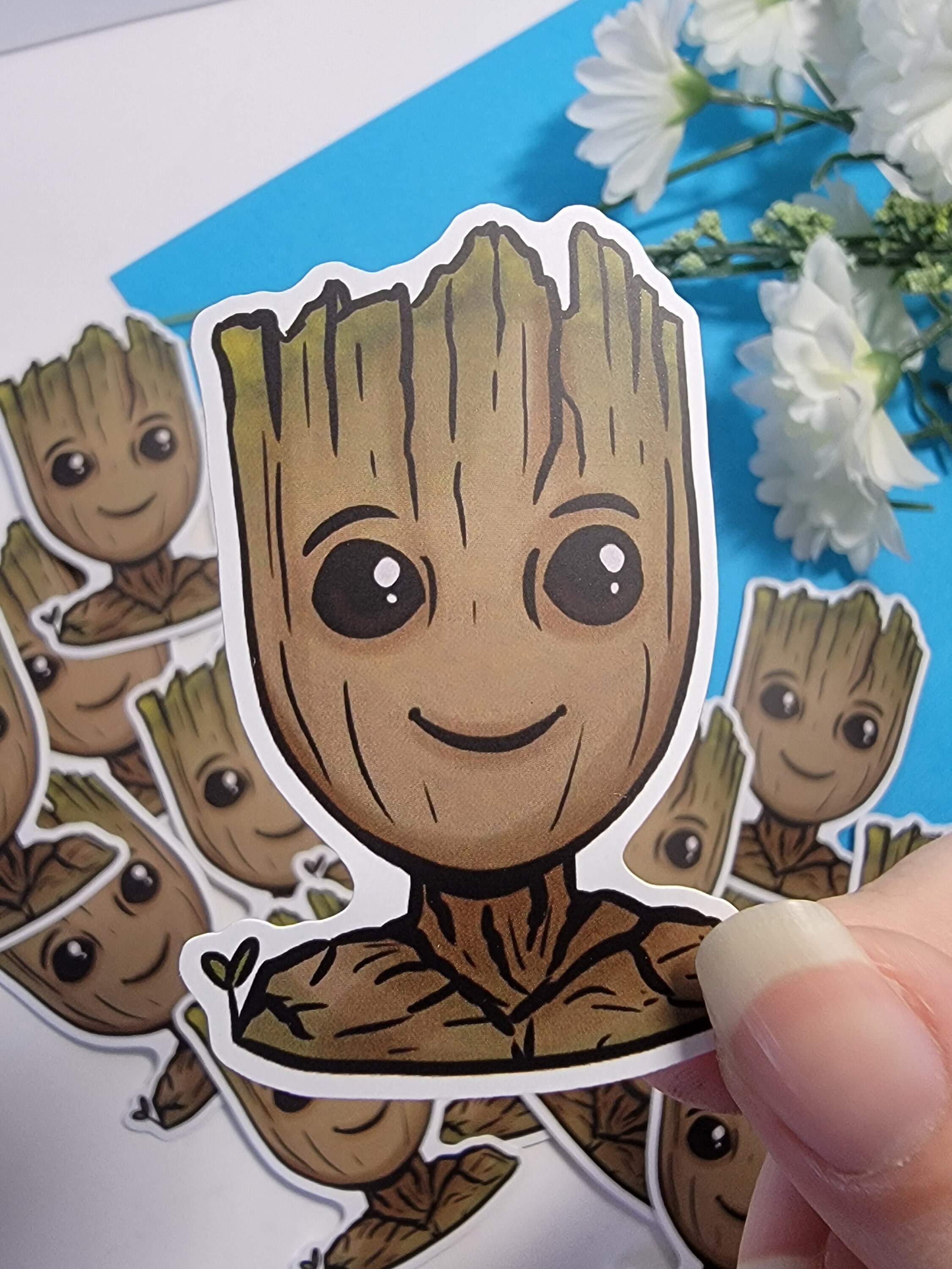 Baby Groot Sticker Premium Matte Vinyl Stickers - Etsy