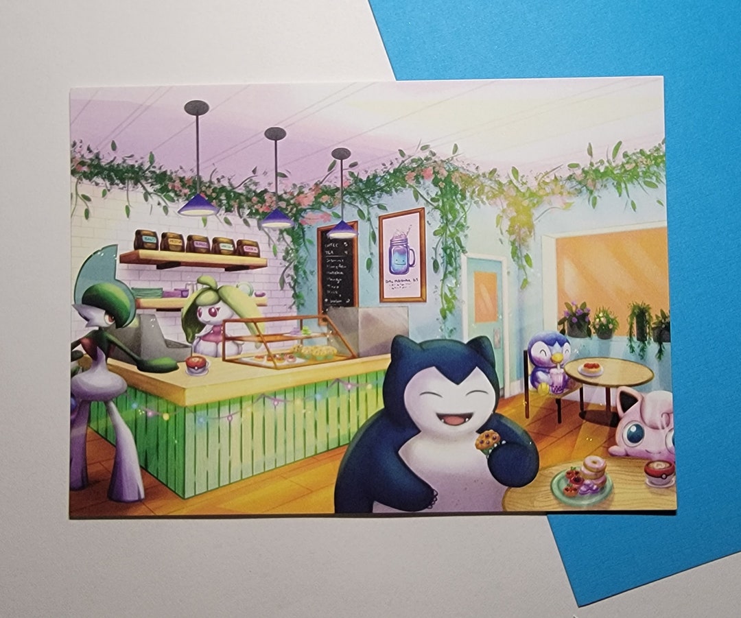 Pokemon Cafe Mini Print - Etsy