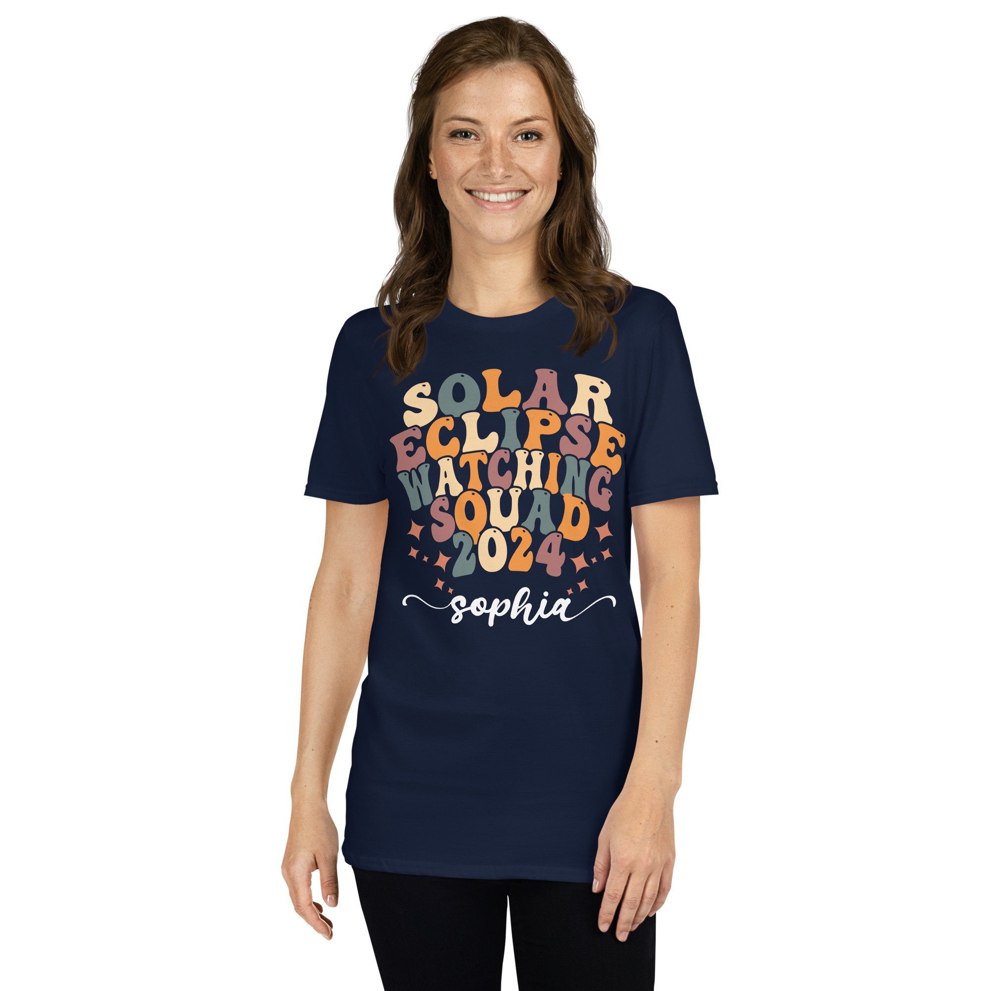 Custom Solar Eclipse 2024 Shirt, Total Eclipse Watching Squad 2024 Tshirts, April 8th 2024 ...