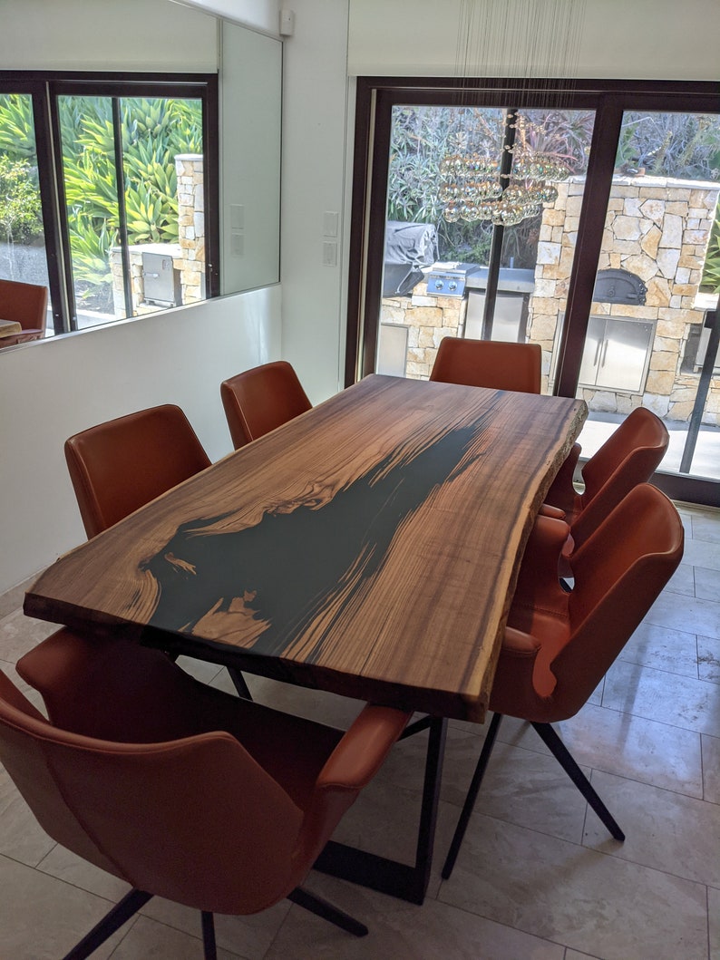 Epoxy Resin Wood Kitchen Table - Etsy