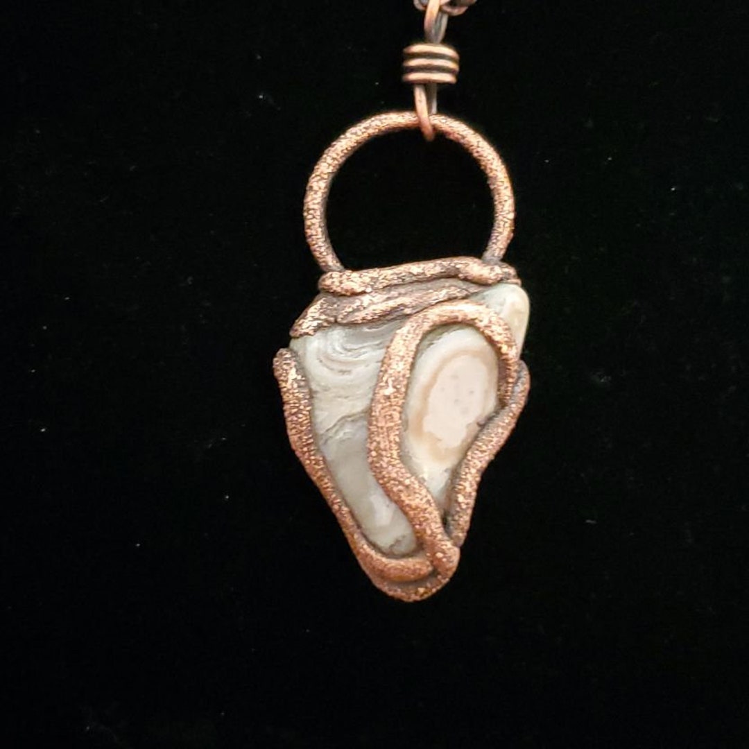 Copper Electroformed Missouri Crazy Lace Agate - Etsy