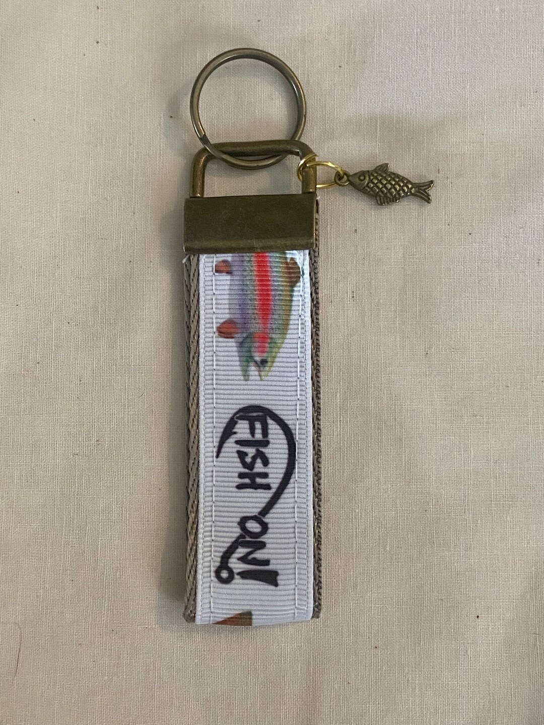 Fishing Key Fob - Etsy