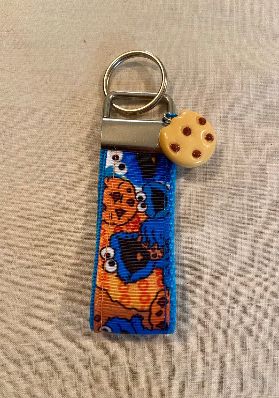 Sesame Streets Cookie Monster Key Fob - Etsy