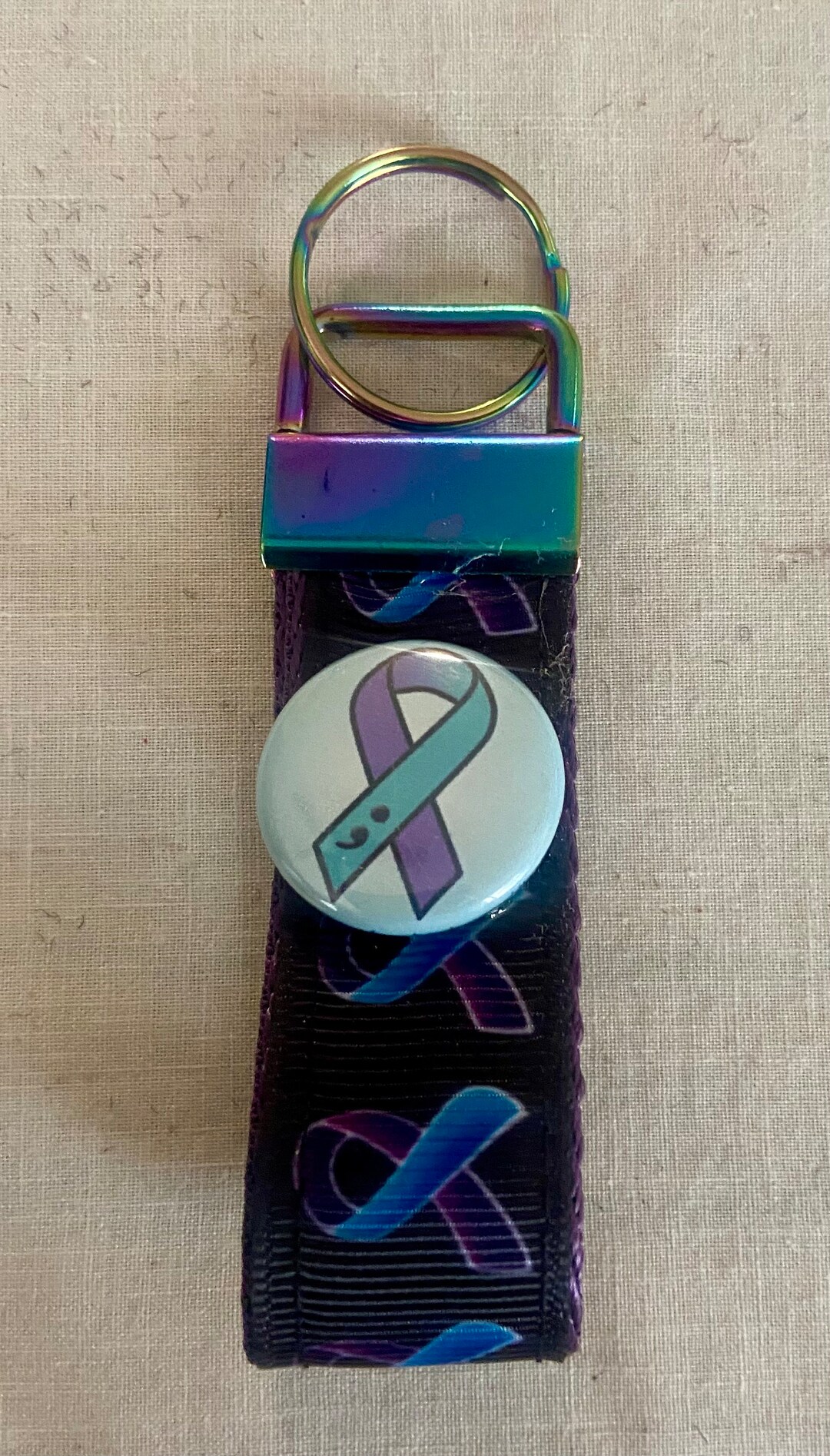 Suicide Prevention Themed Key Fob - Etsy