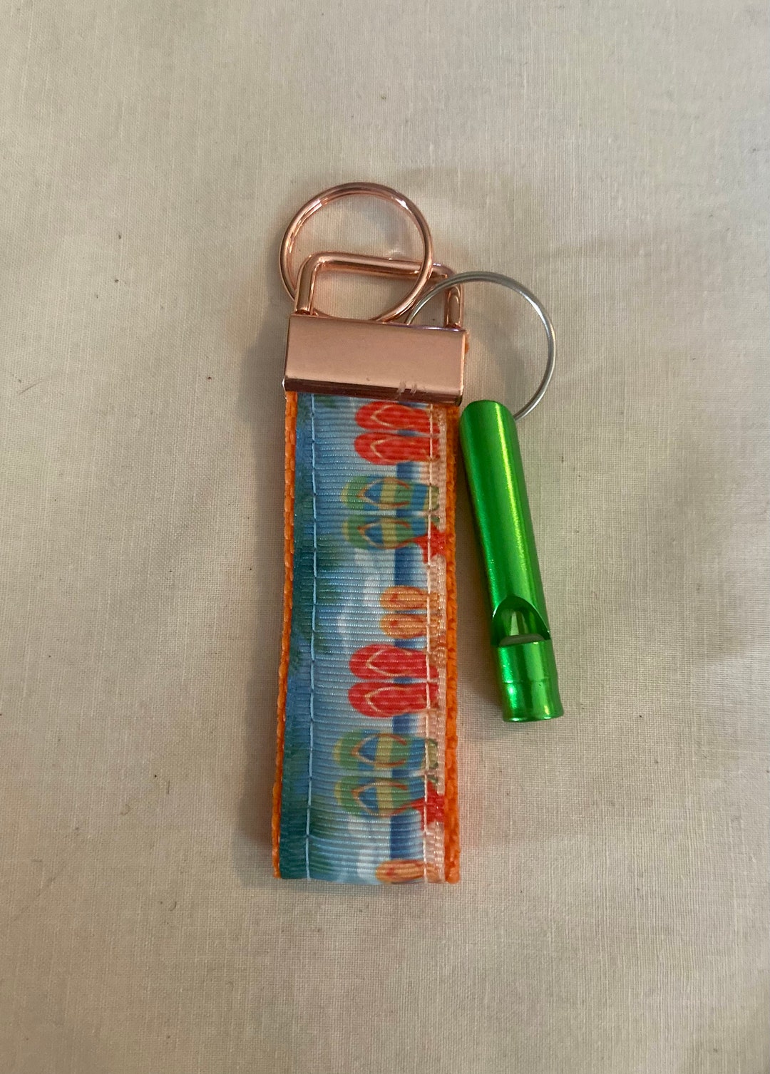 Flip Flop Printed Key Fob - Etsy