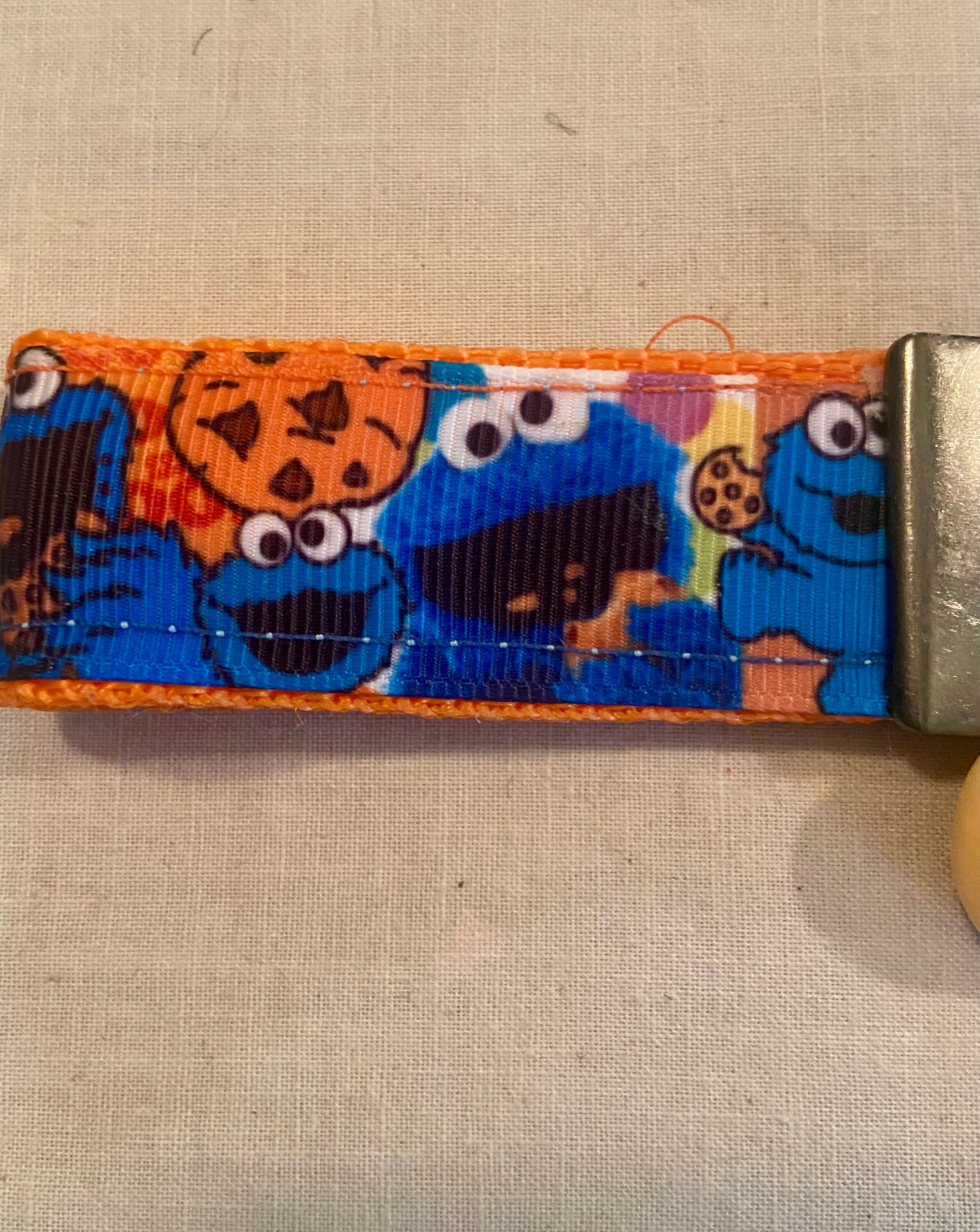 Sesame Streets Cookie Monster Key Fob - Etsy