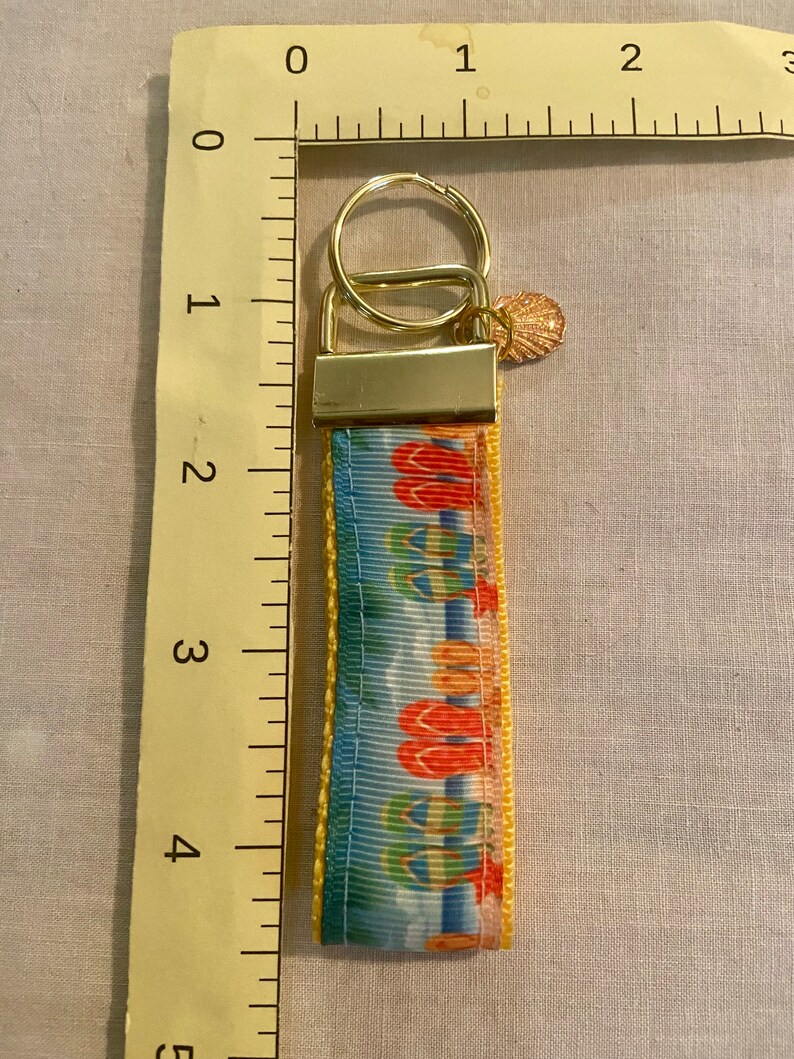Flip Flop Printed Key Fob - Etsy