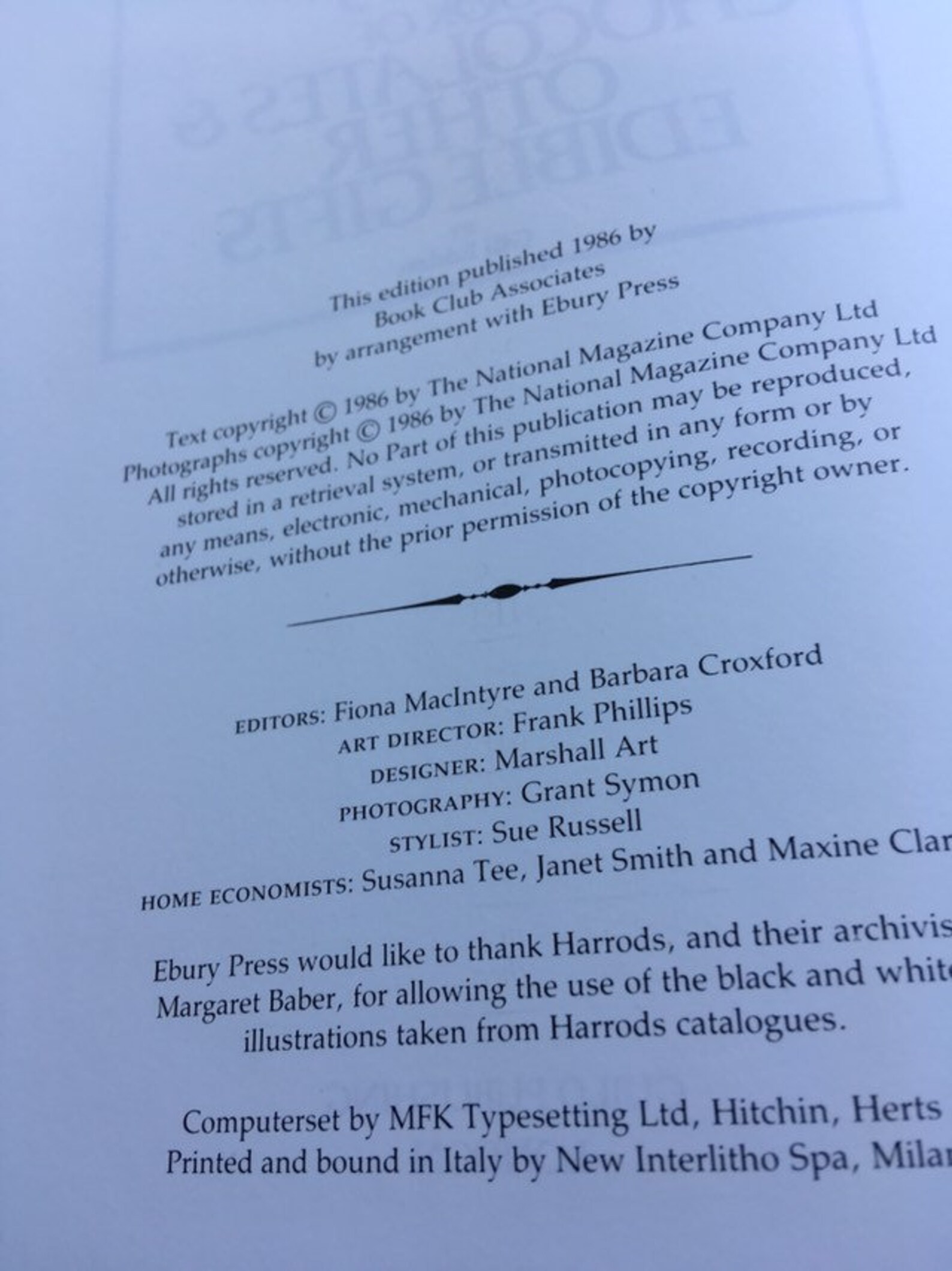 Harrods Book of Chocolates & Other Edible Gifts by Gill Edden - Etsy