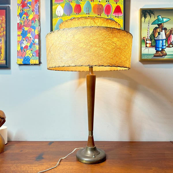 Mid Century Lamp Shade - Etsy