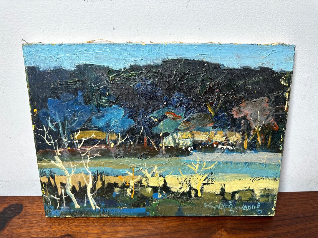Mid Century Landscape Impressionist Oil Painting /kwang Woong 20C ...