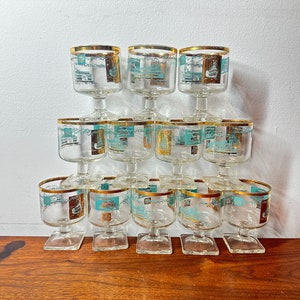 Mid Century Cocktail Glasses / Libbey Federal Southern Comfort ...