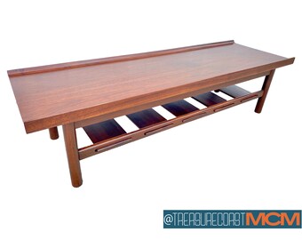 Walnut Coffee Table Mcm - Etsy