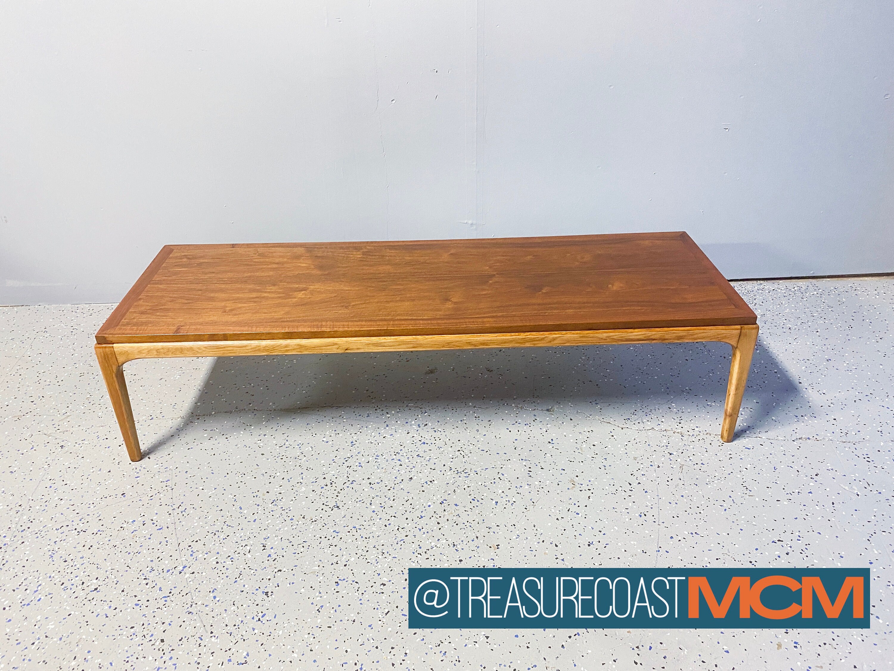 Mid Century Lane Rhythm Coffee Table MCM Walnut Rectangle Table Vintage Boho Wood Shipping Not Included. Etsy