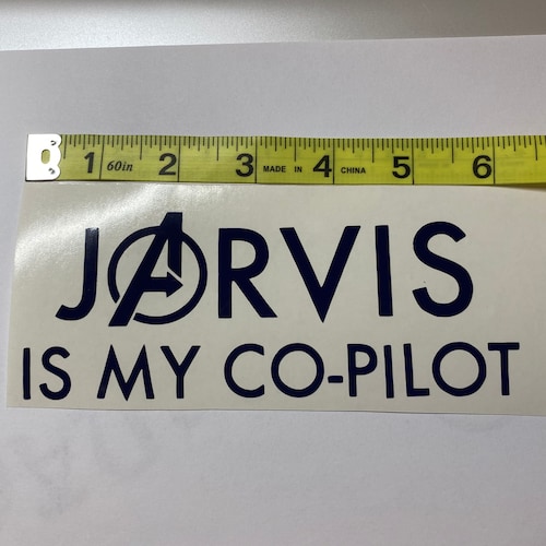 Geek Bumper Sticker Jarvis is My Co-pilot Decal - Etsy