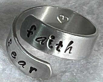 Faith Over Fear Ring | Etsy