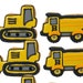 Bulldozer and Dump Truck Cookies Set of 6 Crunchy Shortbread | Etsy