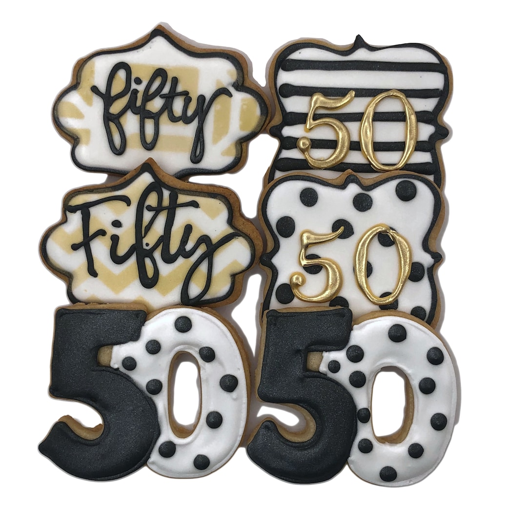 Custom Number Assortment Cookies- Set of 6 Crunchy Shortbread Cookies ...