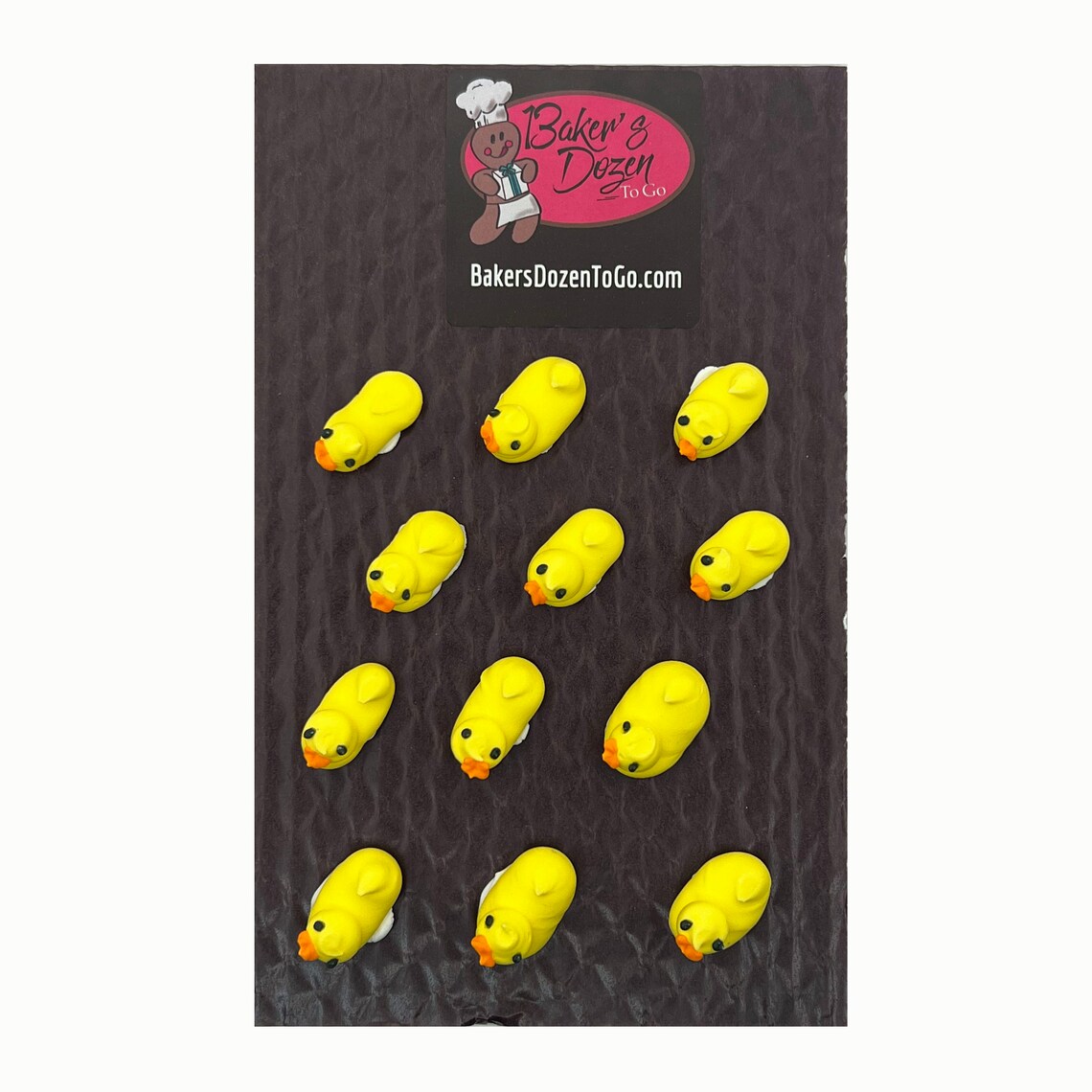 Rubber Duck Candy- 12 Pcs Edible Icing Cupcake Decoration Topper Kit by ...