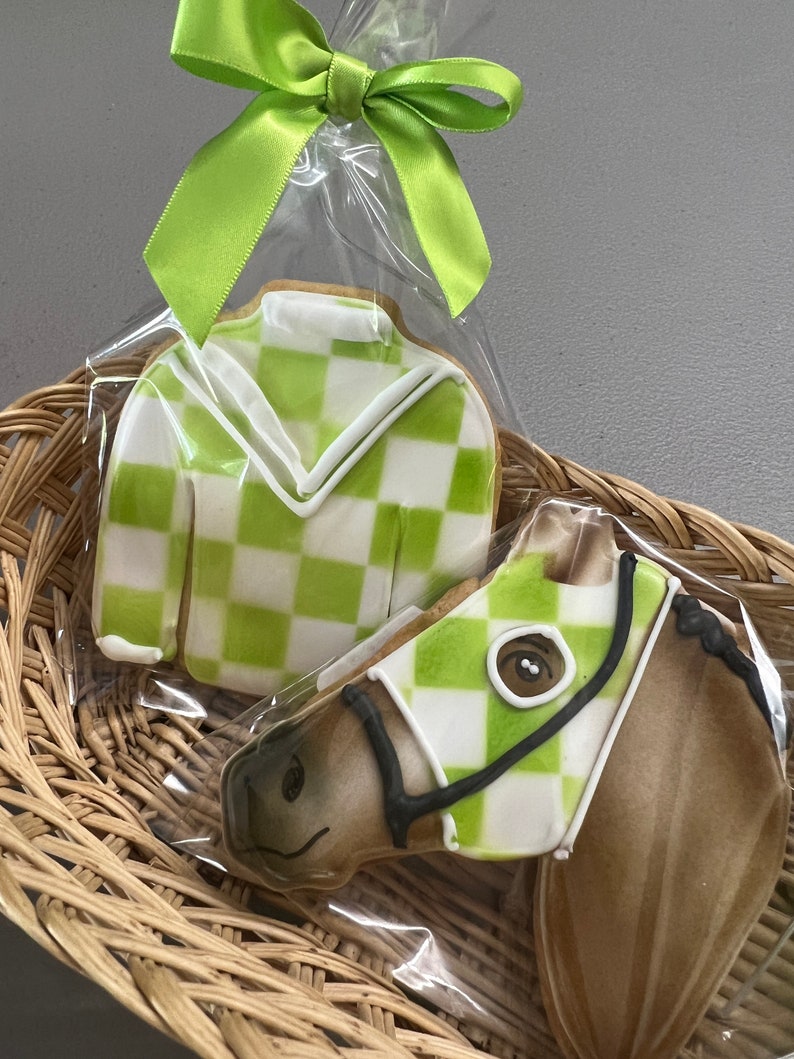 Race Horse Jockey Cookies Set of 6 Crunchy Shortbread Cookies - Etsy