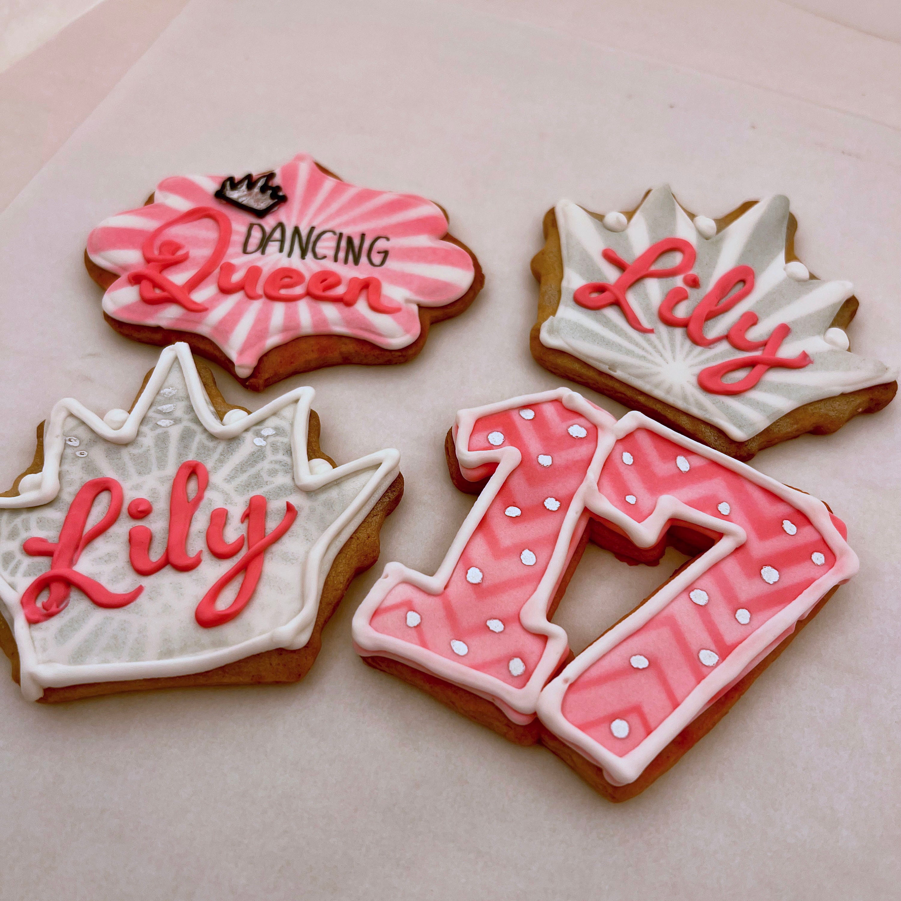 Dancing Queen Cookies- Set of 6 Crunchy Shortbread Cookies Individually ...