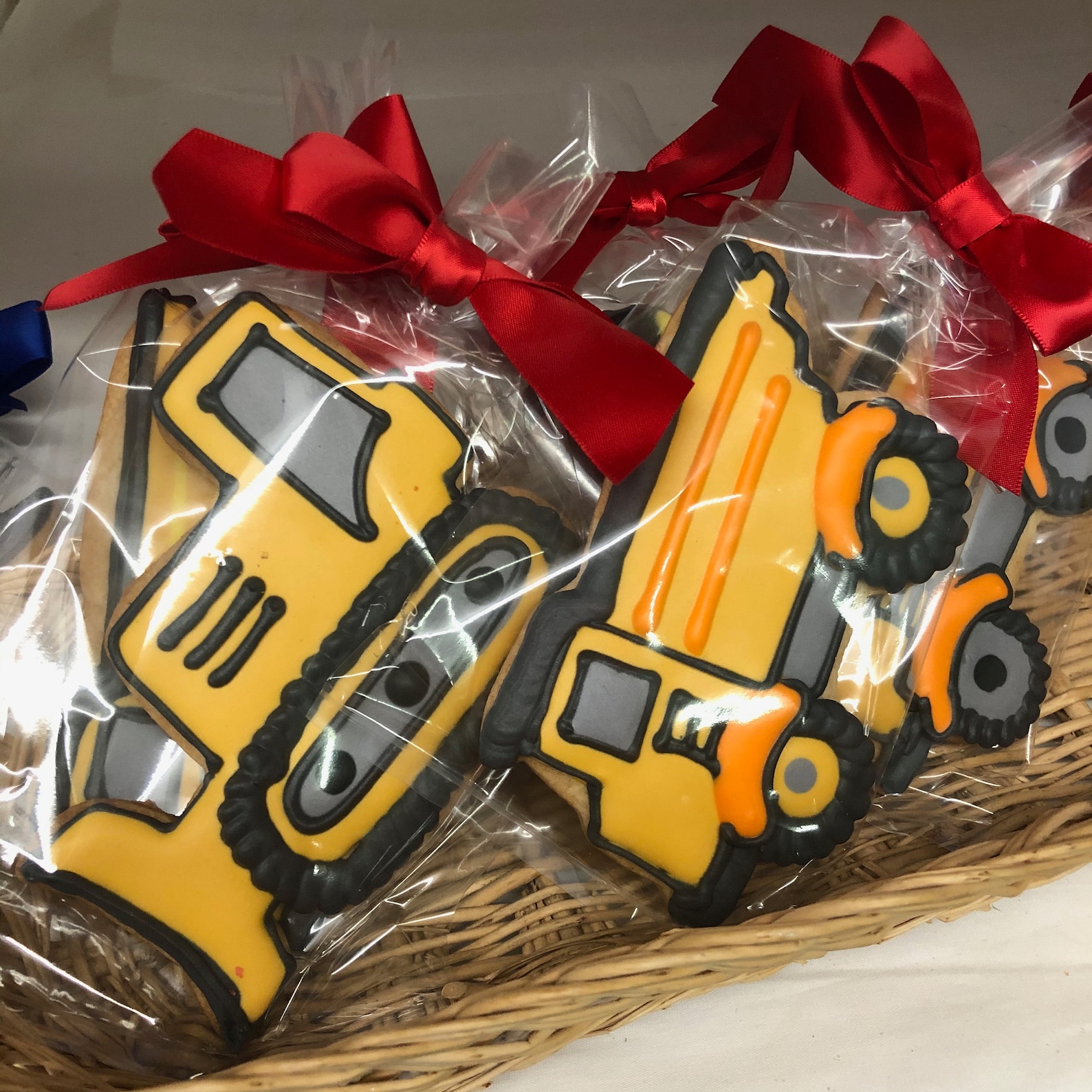 Bulldozer and Dump Truck Cookies Set of 6 Crunchy Shortbread | Etsy