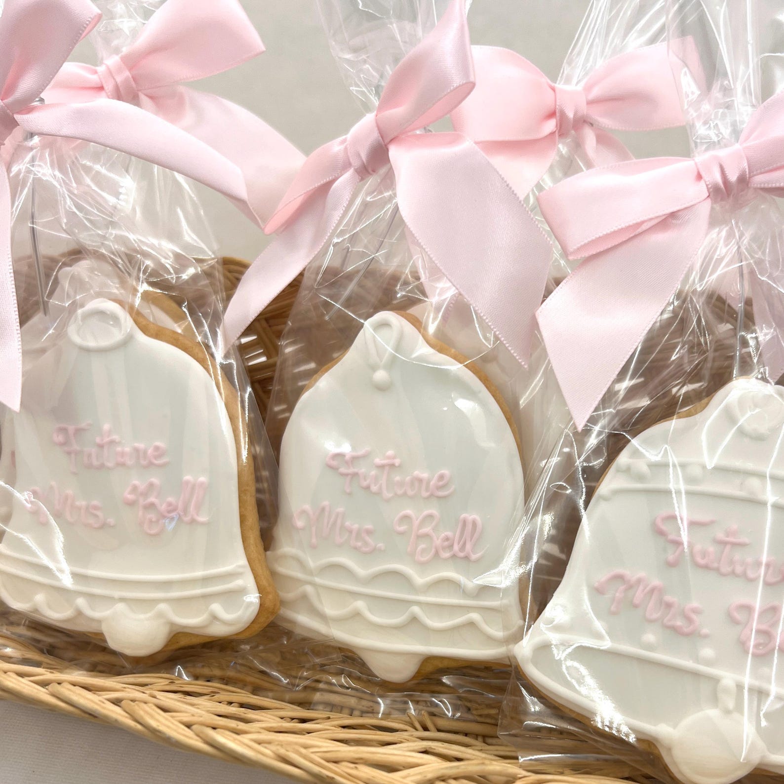 Wedding Bell Cookies- Set of 6 Crunchy Shortbread Cookies Individually ...