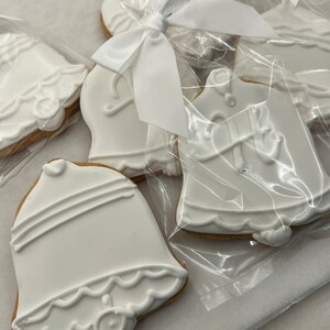 Wedding Bell Cookies- Set of 6 Crunchy Shortbread Cookies Individually ...