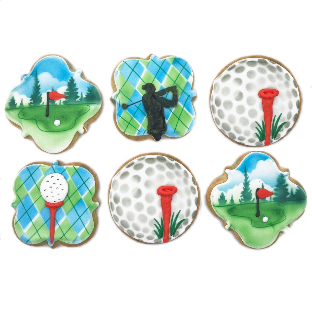 Golf Assortment Cookies- Set of 6 Crunchy Shortbread Cookies ...