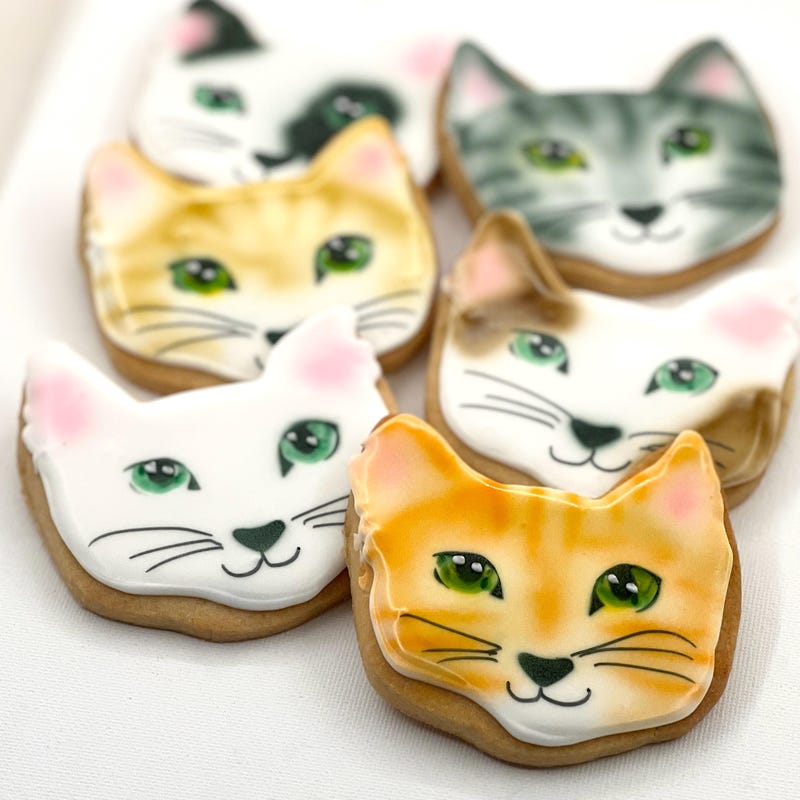 Cat Cookies - Etsy