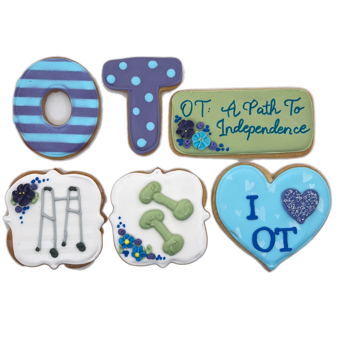 Occupational Therapy Cookies- Set of 6 Crunchy Shortbread Cookies ...