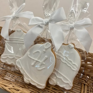 Wedding Bell Cookies- Set of 6 Crunchy Shortbread Cookies Individually ...
