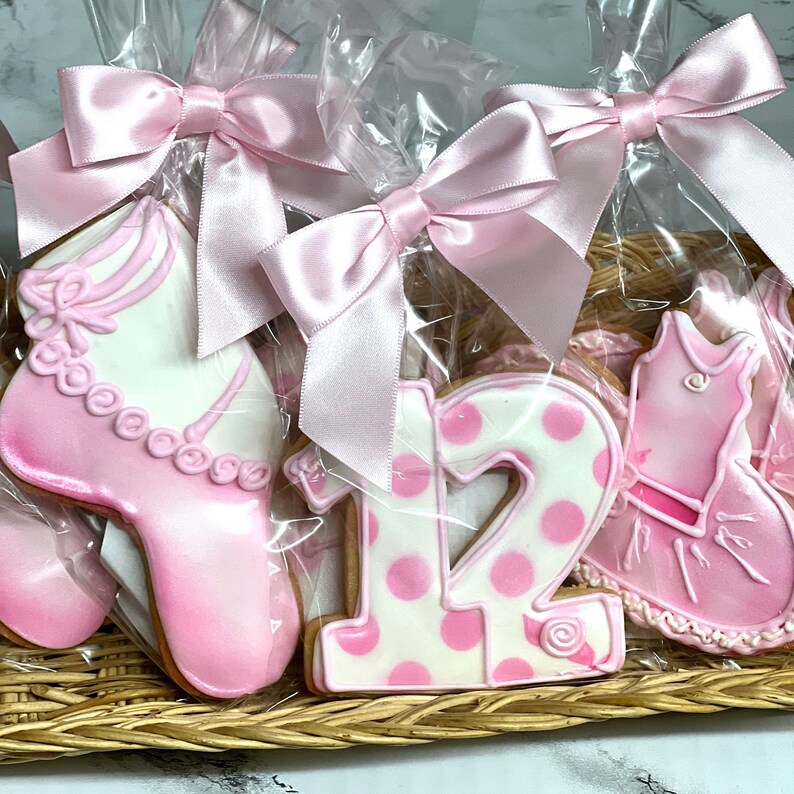 Ballet Tutu Cookies- Set of 6 Crunchy Shortbread Cookies Individually ...