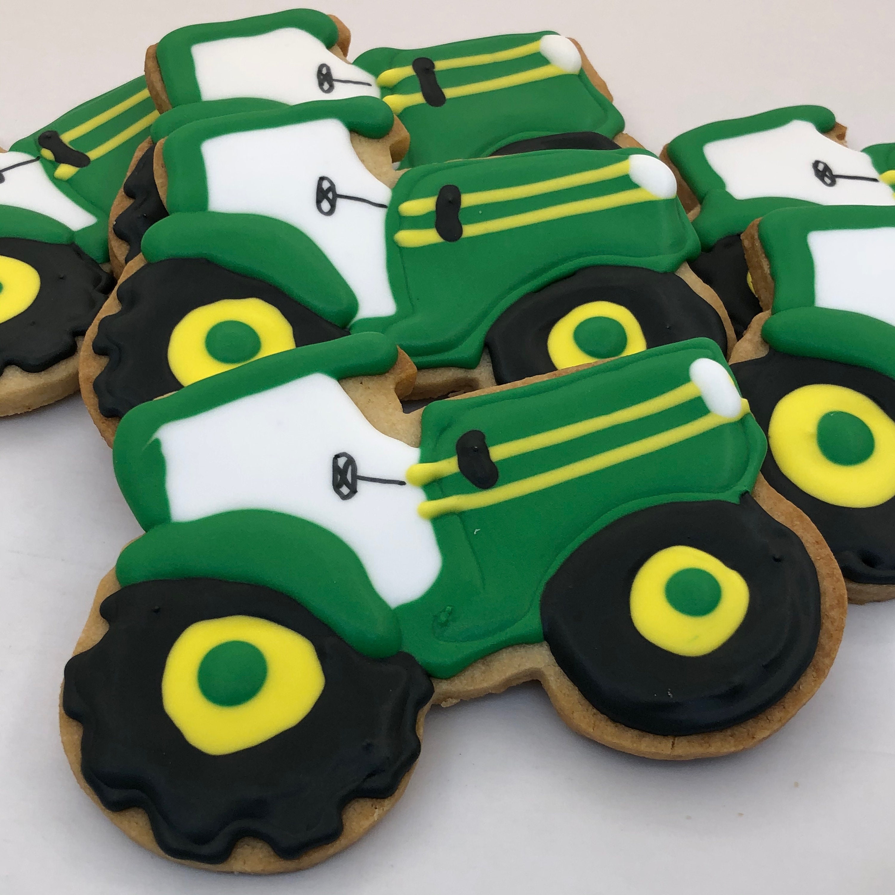 Tractor Cookies Set of 6 Crunchy Shortbread Cookies - Etsy