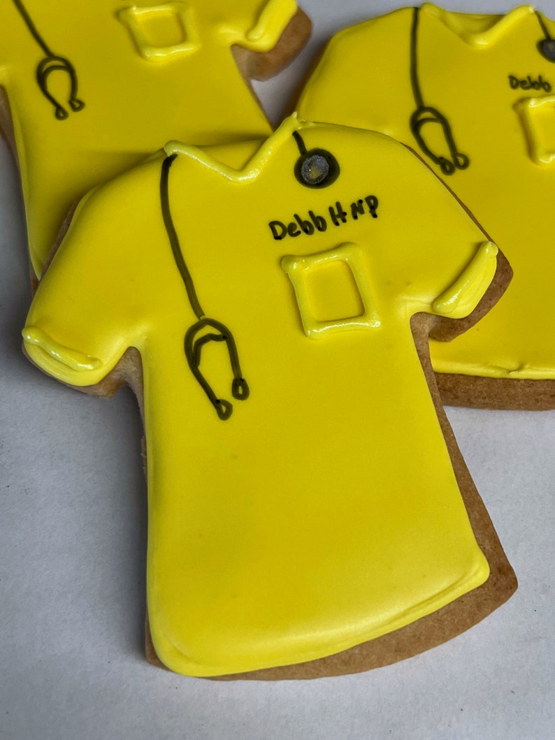Medical Nurse Doctor Theme Cookies- Set of 6 Crunchy Shortbread Cookies ...