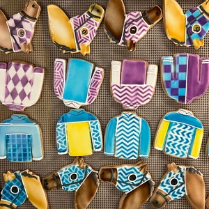 Race Horse Jockey Cookies- Set of 6 Crunchy Shortbread Cookies ...