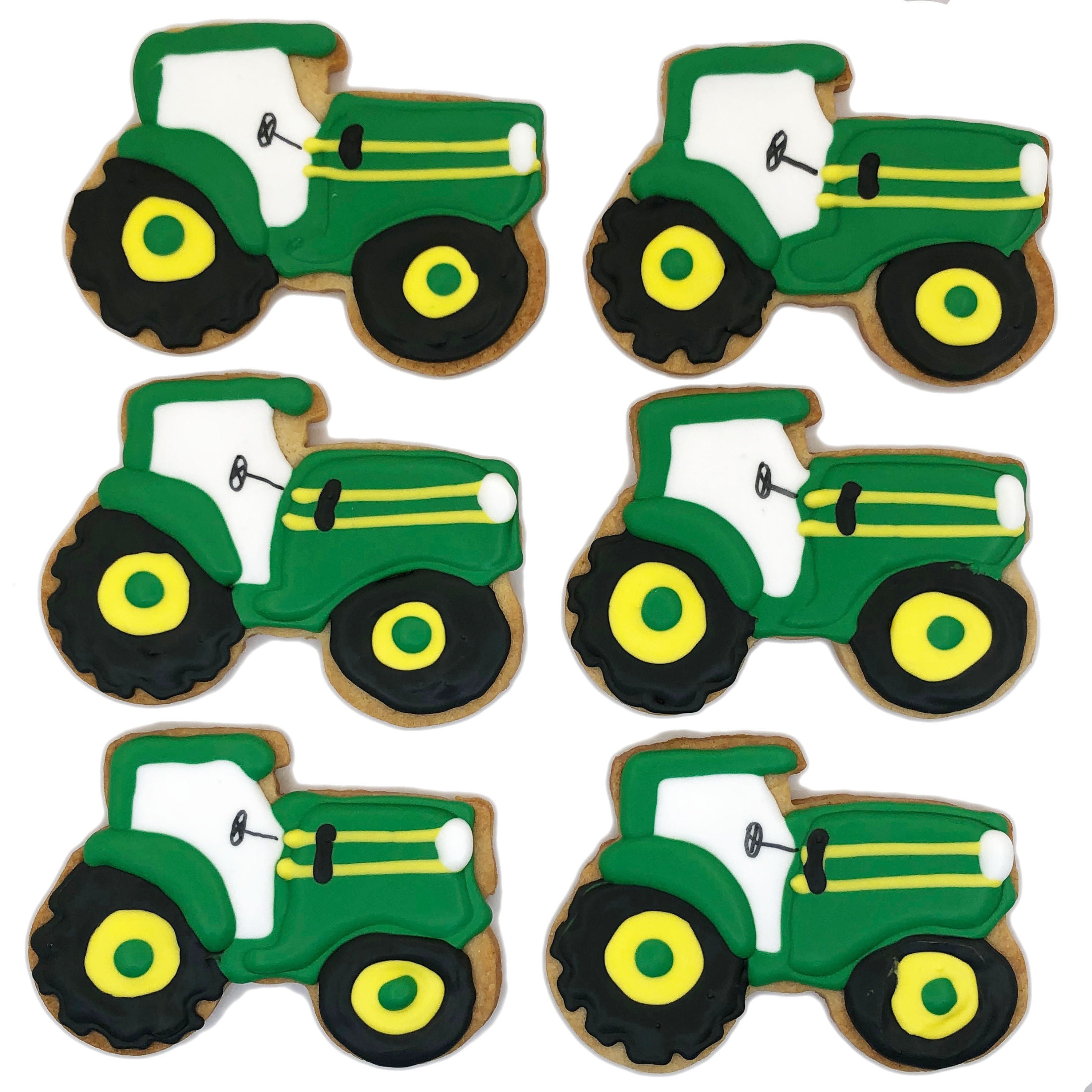 Tractor Cookies Set of 6 Crunchy Shortbread Cookies | Etsy