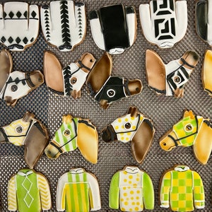 Race Horse Jockey Cookies- Set of 6 Crunchy Shortbread Cookies ...