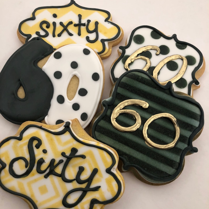 Custom Number Assortment Cookies Set of 6 Crunchy Shortbread - Etsy