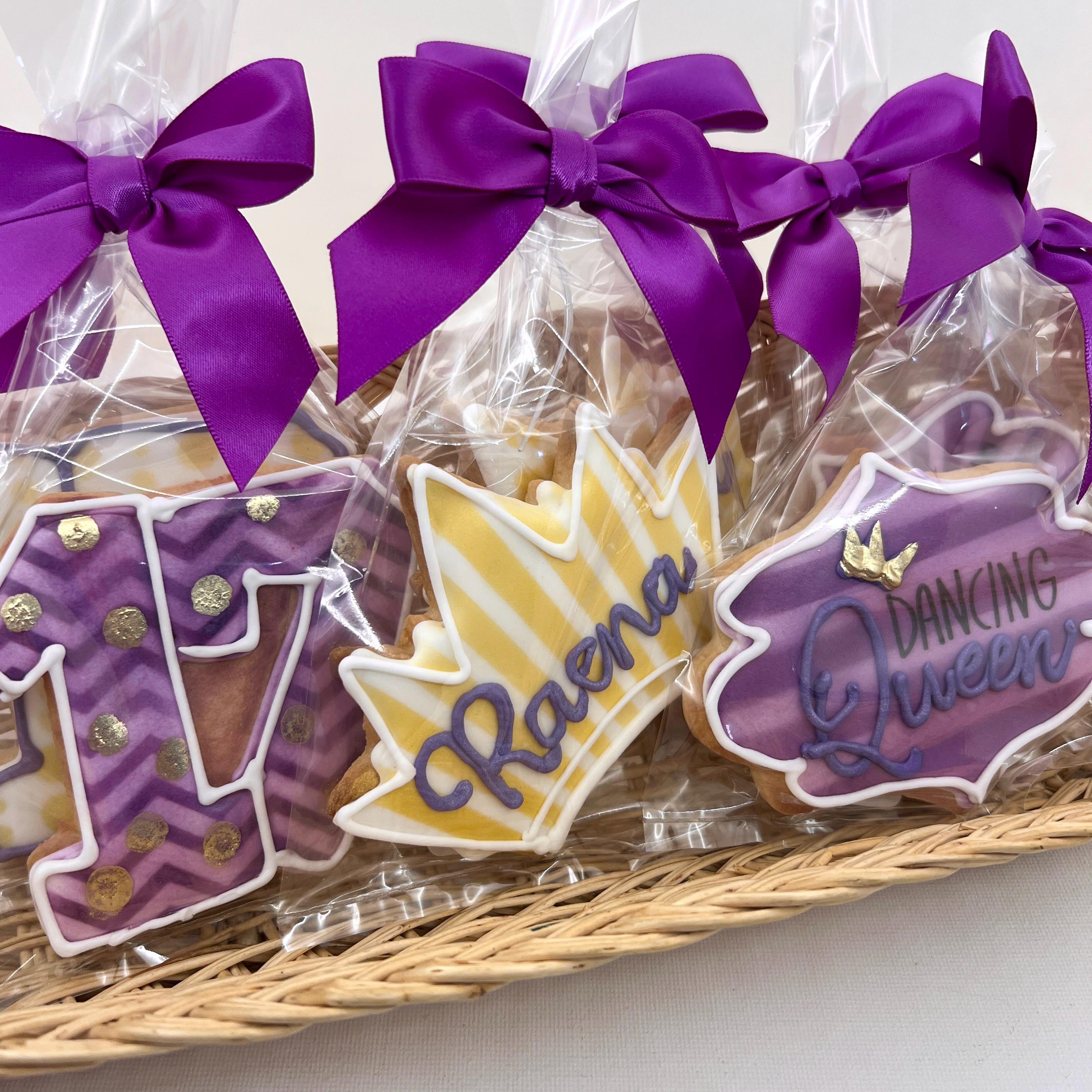 Dancing Queen Cookies- Set of 6 Crunchy Shortbread Cookies Individually ...