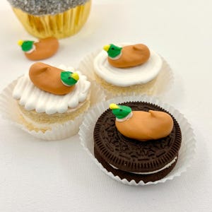 Mini Mallard Duck Pond Decoys- 12 Pcs Edible Royal Icing Cake Topper ...