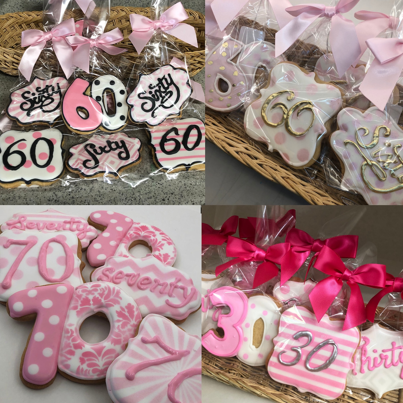 Custom Number Assortment Cookies Set of 6 Crunchy Shortbread - Etsy