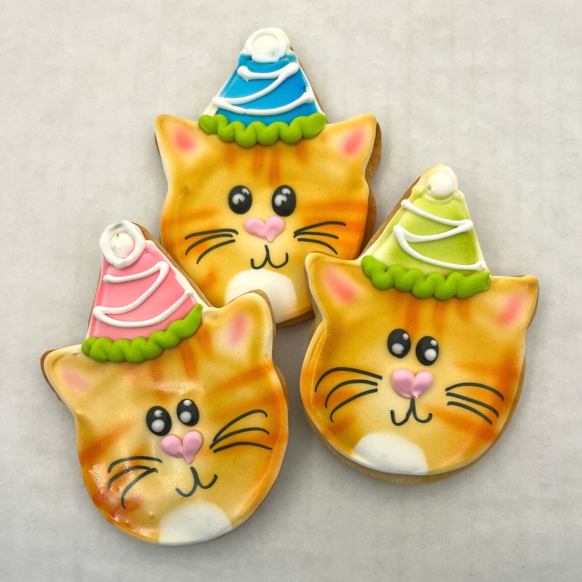 Cat Animated Set of 6 Crunchy Shortbread Cookies Individually - Etsy