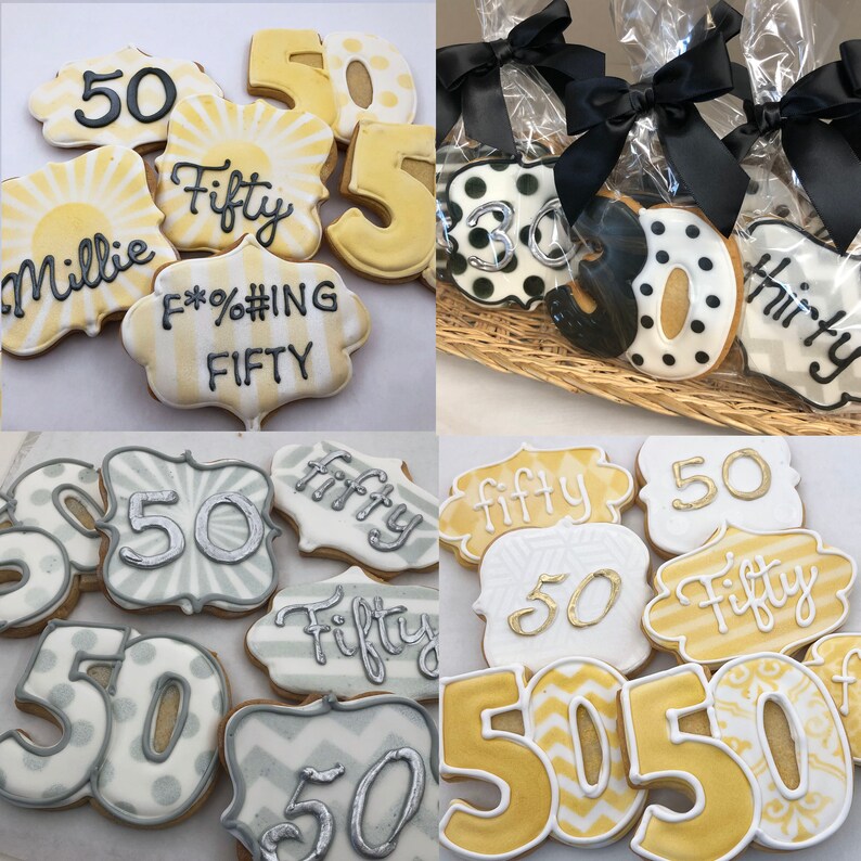 Custom Number Assortment Cookies Set of 6 Crunchy Shortbread - Etsy