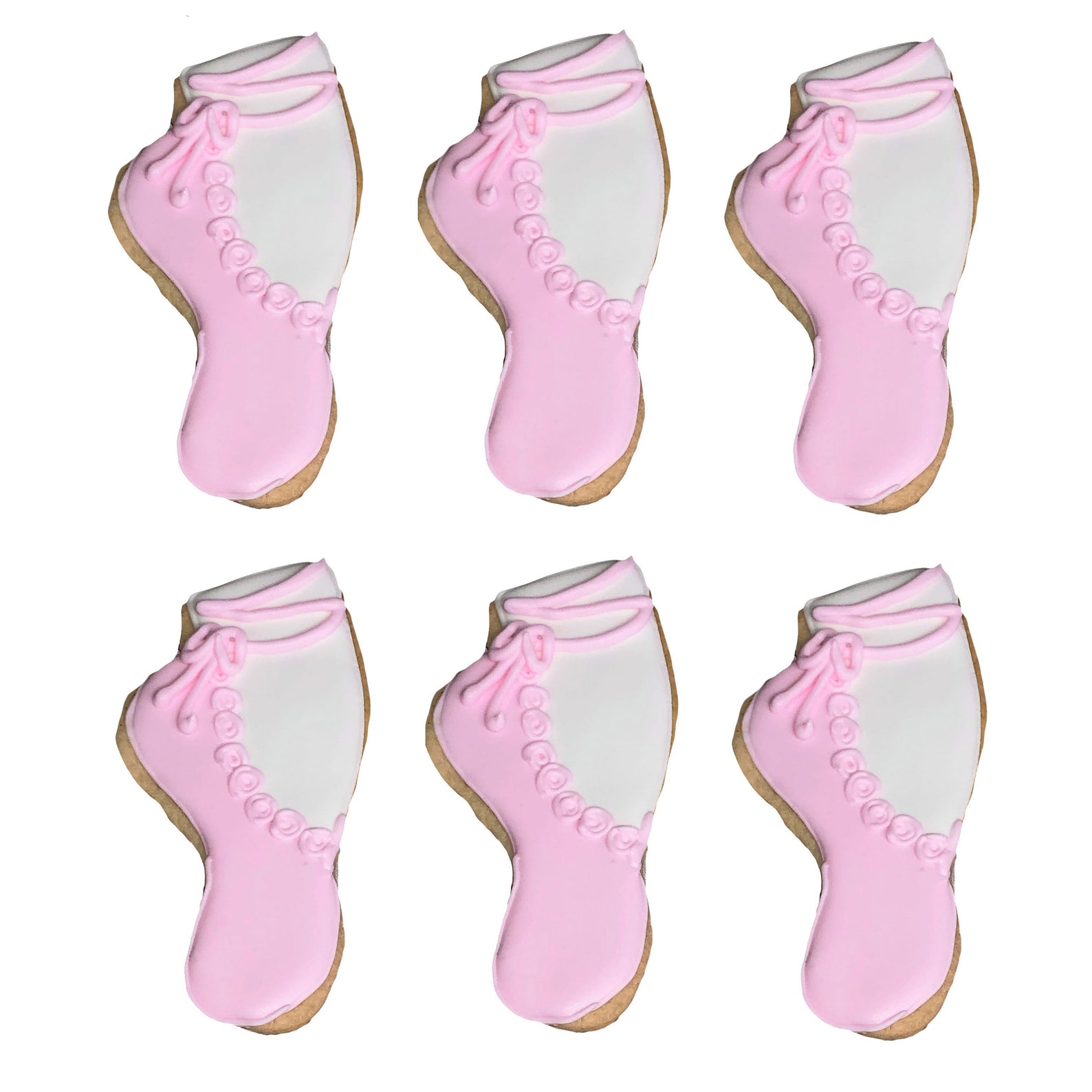 Ballet Tutu Cookies- Set of 6 Crunchy Shortbread Cookies Individually ...