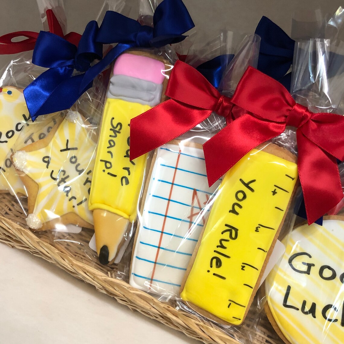 Test Encouragement Cookies Set of 6 Crunchy Shortbread | Etsy