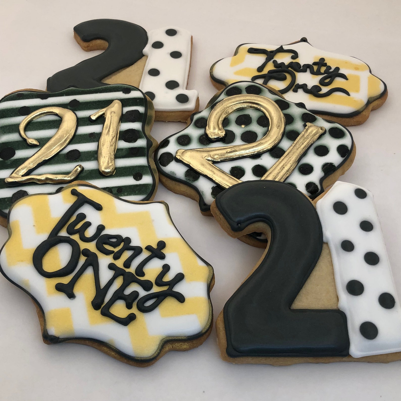 Custom Number Assortment Cookies Set of 6 Crunchy Shortbread - Etsy