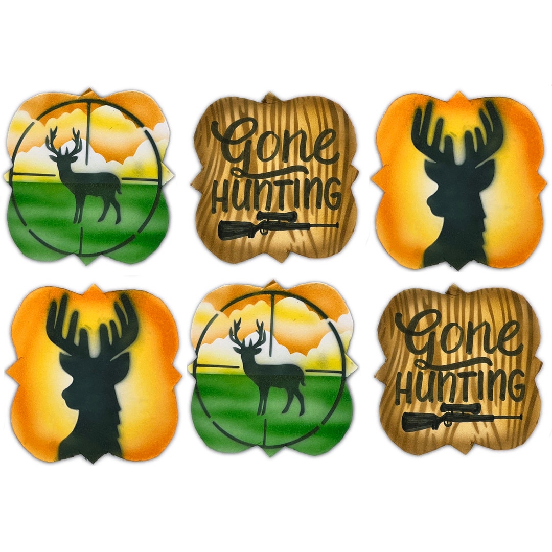 Gone Deer Hunting Cookies- Set of 6 Crunchy Shortbread Cookies ...