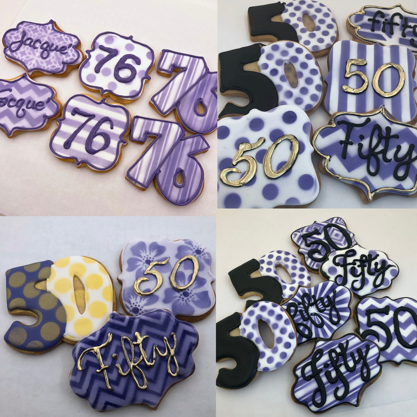 Custom Number Assortment Cookies Set of 6 Crunchy Shortbread - Etsy